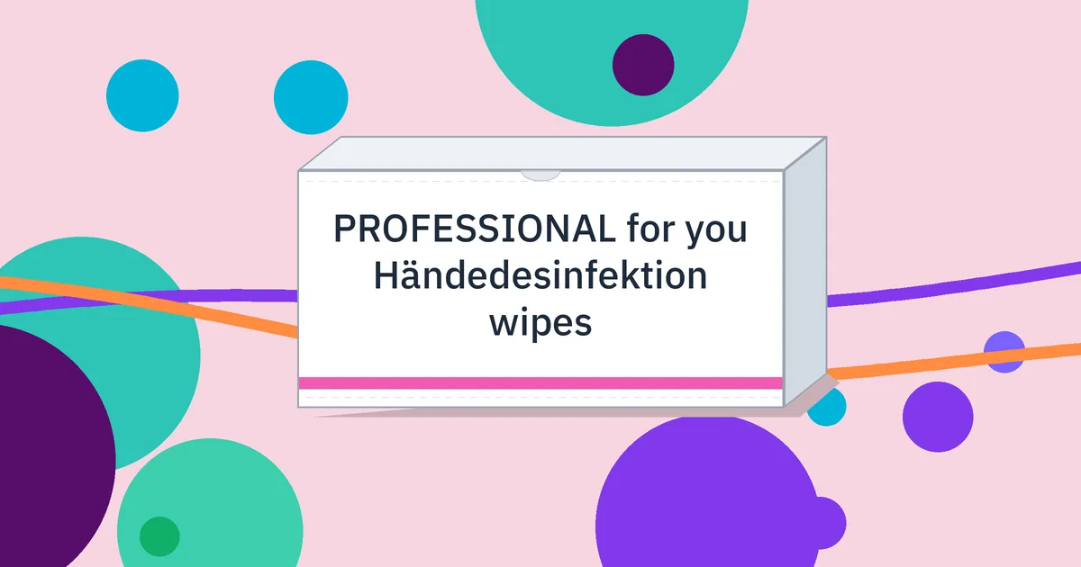 Symbolbild: Packung mit der Aufschrift PROFESSIONAL for you Händedesinfektion wipes (PZN 19798377) – Verfügbarkeit und Bezug in Apotheken in Frankfurt am Main