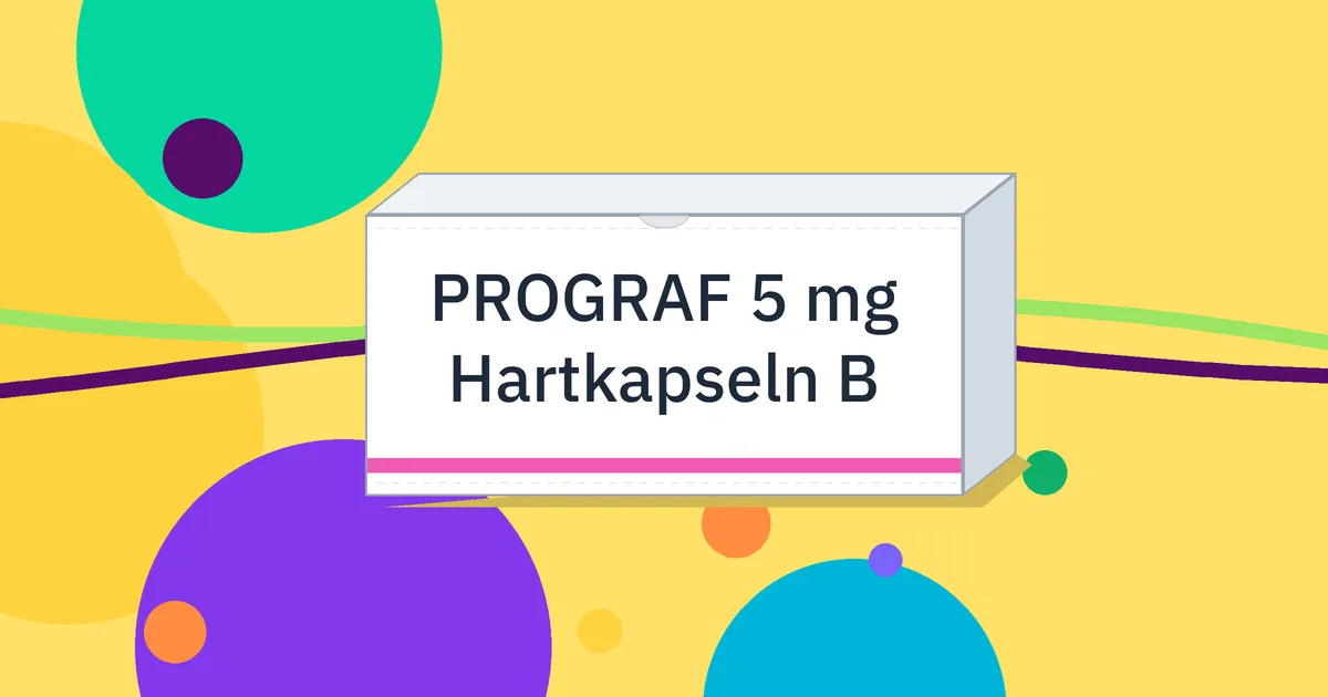 Symbolbild: Packung mit der Aufschrift PROGRAF 5 mg Hartkapseln B (PZN 03062970) – Verfügbarkeit und Bezug in Apotheken in Frankfurt am Main