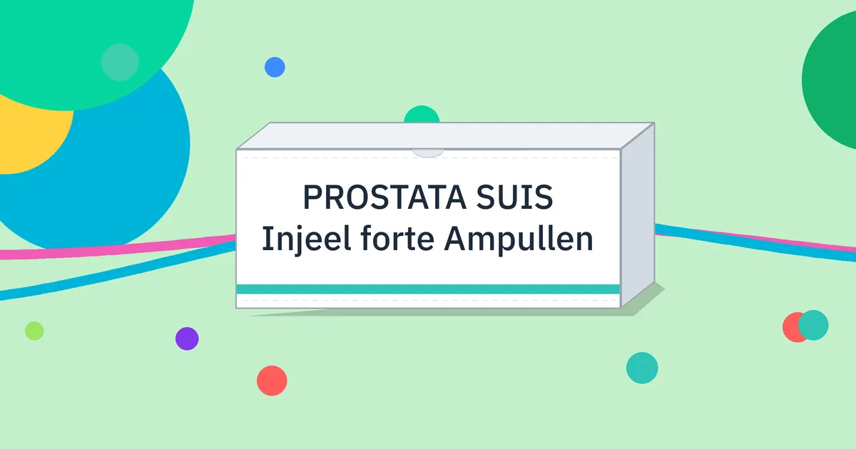 Symbolbild: Packung mit der Aufschrift PROSTATA SUIS Injeel forte Ampullen (PZN 00841188) – Verfügbarkeit und Bezug in Apotheken in Frankfurt am Main