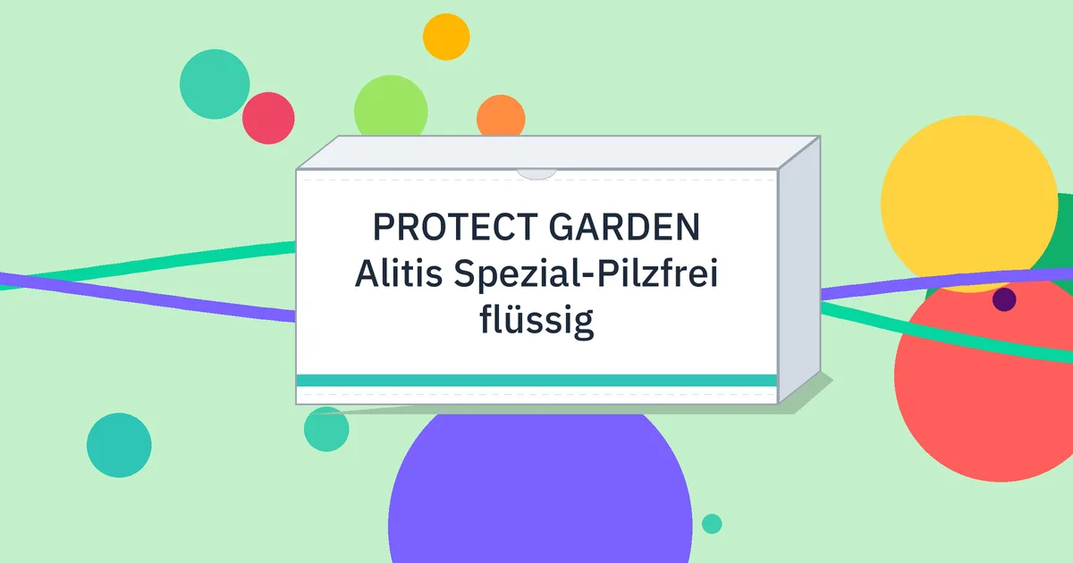 Symbolbild: Packung mit der Aufschrift PROTECT GARDEN Alitis Spezial-Pilzfrei flüssig (PZN 14362215) – Verfügbarkeit und Bezug in Apotheken in Frankfurt am Main