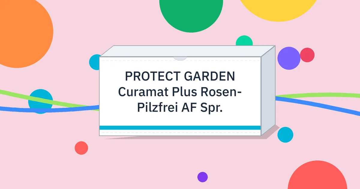Symbolbild: Packung mit der Aufschrift PROTECT GARDEN Curamat Plus Rosen-Pilzfrei AF Spr. (PZN 14362161) – Verfügbarkeit und Bezug in Apotheken in Frankfurt am Main