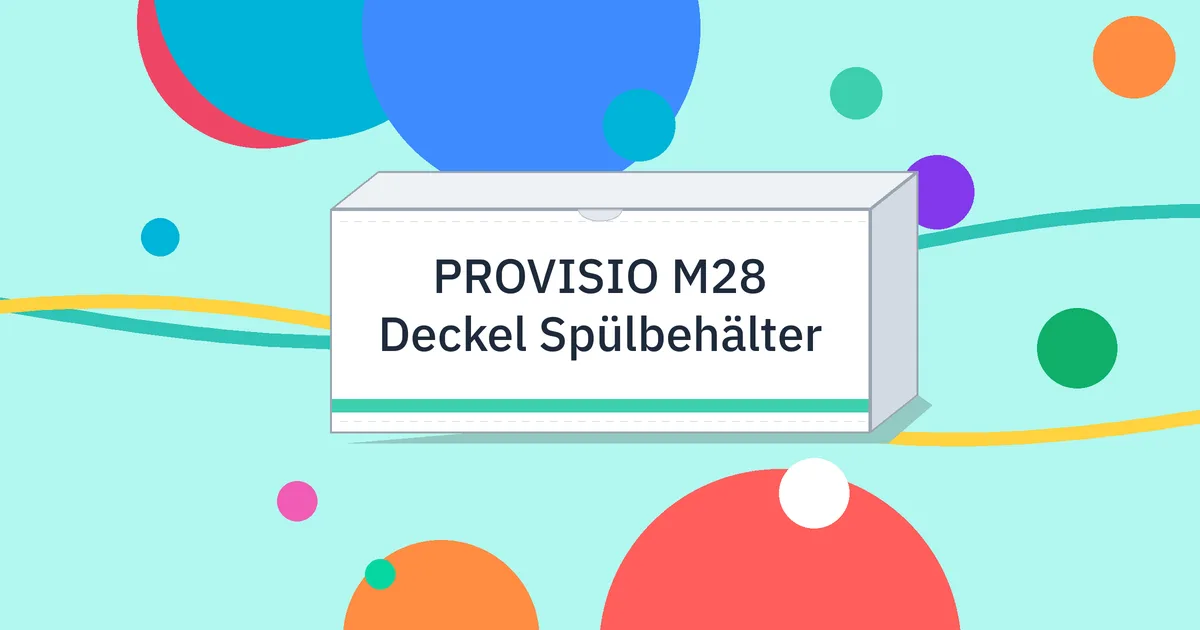 Symbolbild: Packung mit der Aufschrift PROVISIO M28 Deckel Spülbehälter (PZN 14016128) – Verfügbarkeit und Bezug in Apotheken in Frankfurt am Main