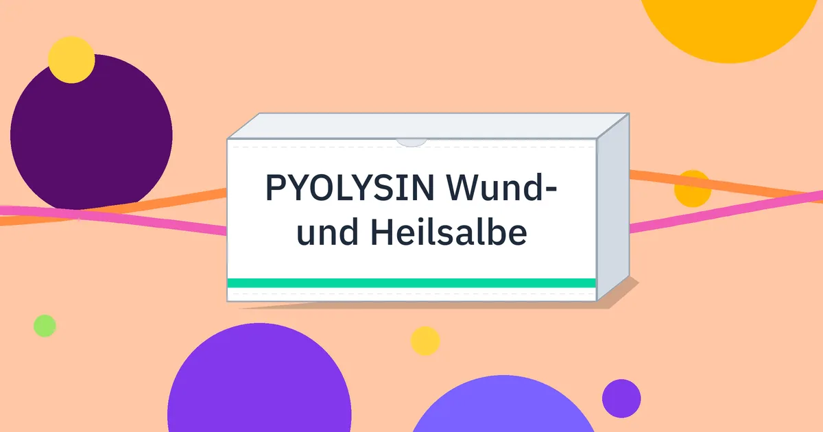 Symbolbild: Packung mit der Aufschrift PYOLYSIN Wund- und Heilsalbe (PZN 13725911) – Verfügbarkeit und Bezug in Apotheken in Frankfurt am Main