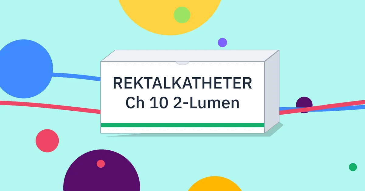 Symbolbild: Packung mit der Aufschrift REKTALKATHETER Ch 10 2-Lumen (PZN 09086813) – Verfügbarkeit und Bezug in Apotheken in Frankfurt am Main