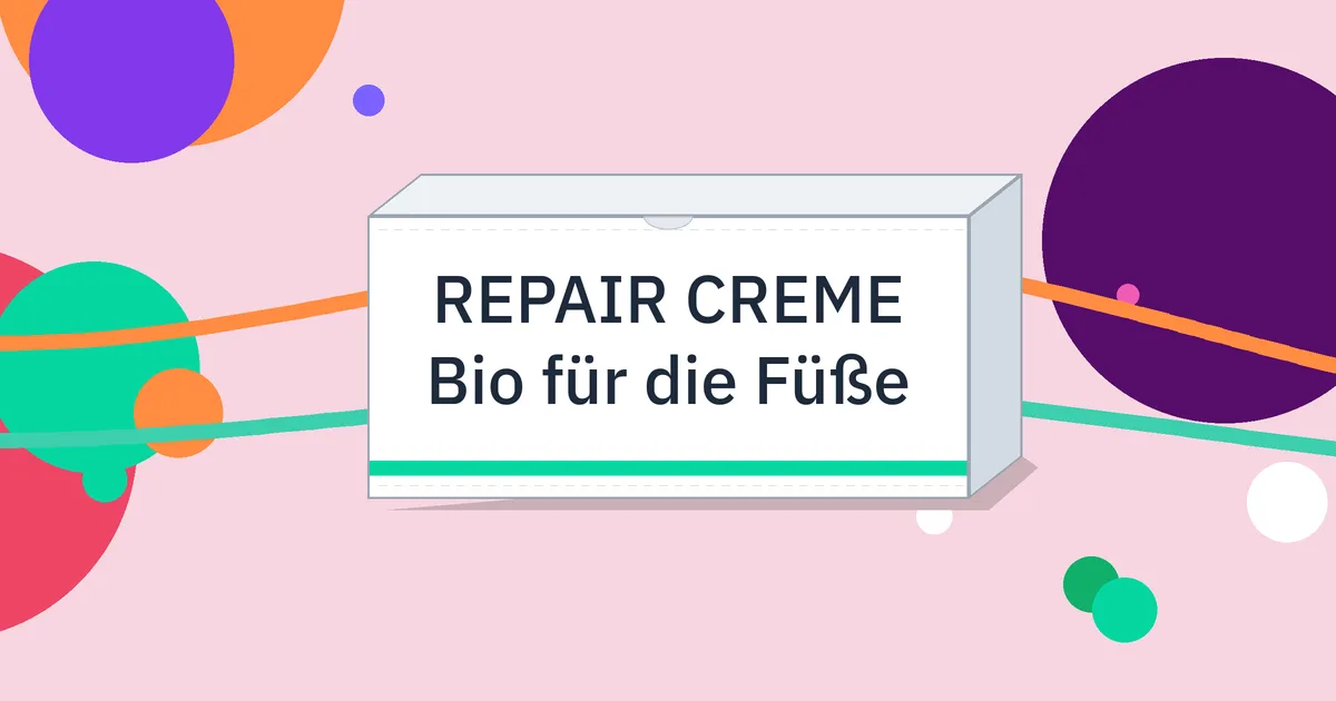 Symbolbild: Packung mit der Aufschrift REPAIR CREME Bio für die Füße (PZN 00234040) – Verfügbarkeit und Bezug in Apotheken in Frankfurt am Main