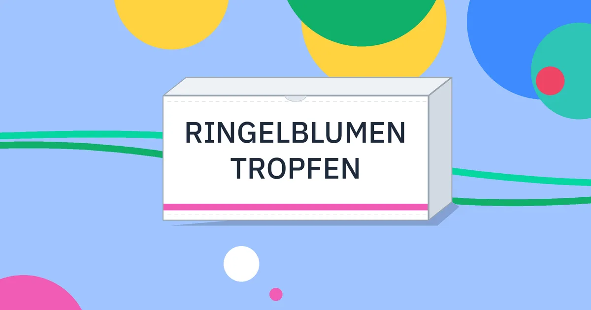 Symbolbild: Packung mit der Aufschrift RINGELBLUMEN TROPFEN (PZN 14281669) – Verfügbarkeit und Bezug in Apotheken in Frankfurt am Main