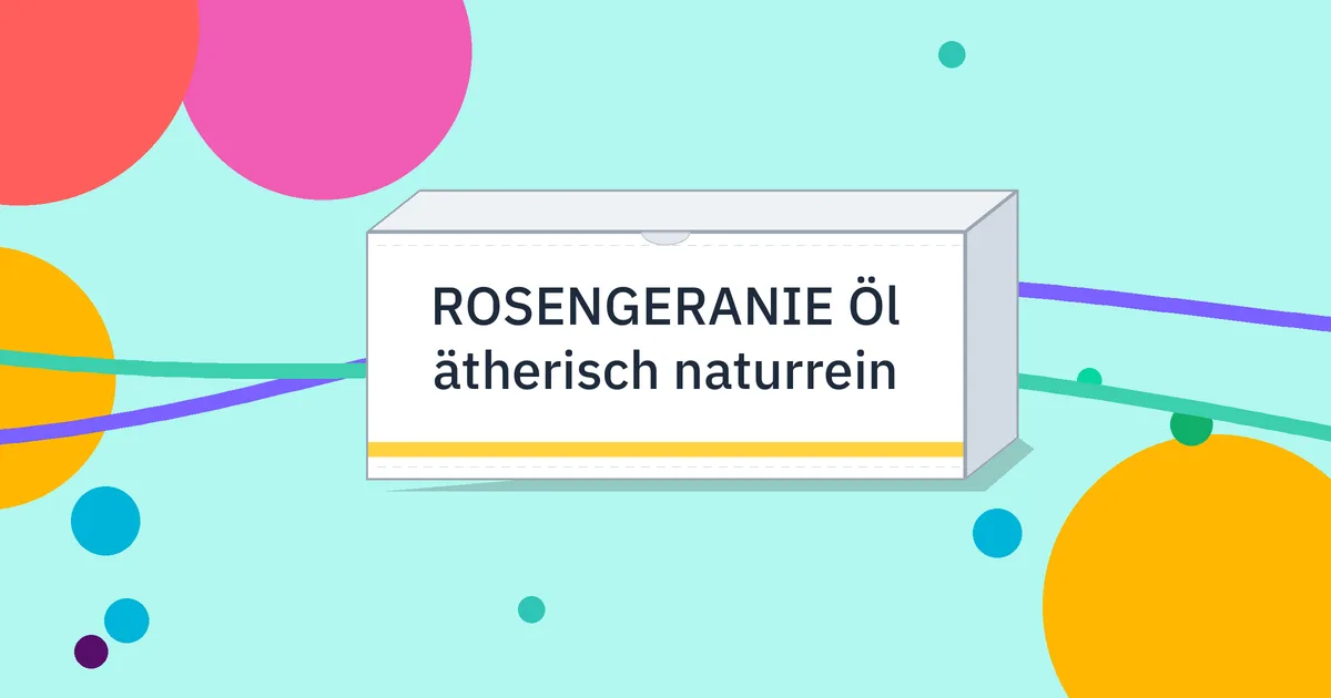 Symbolbild: Packung mit der Aufschrift ROSENGERANIE Öl ätherisch naturrein (PZN 18186057) – Verfügbarkeit und Bezug in Apotheken in Frankfurt am Main
