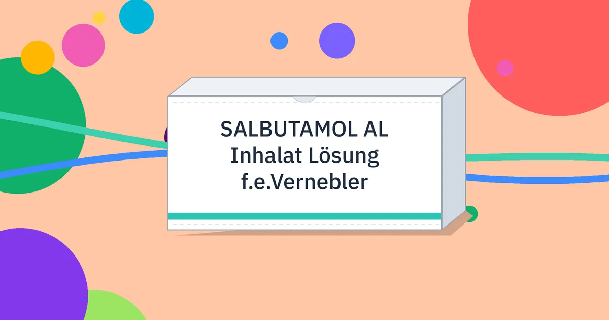 Symbolbild: Packung mit der Aufschrift SALBUTAMOL AL Inhalat Lösung f.e.Vernebler (PZN 00168745) – Verfügbarkeit und Bezug in Apotheken in Frankfurt am Main
