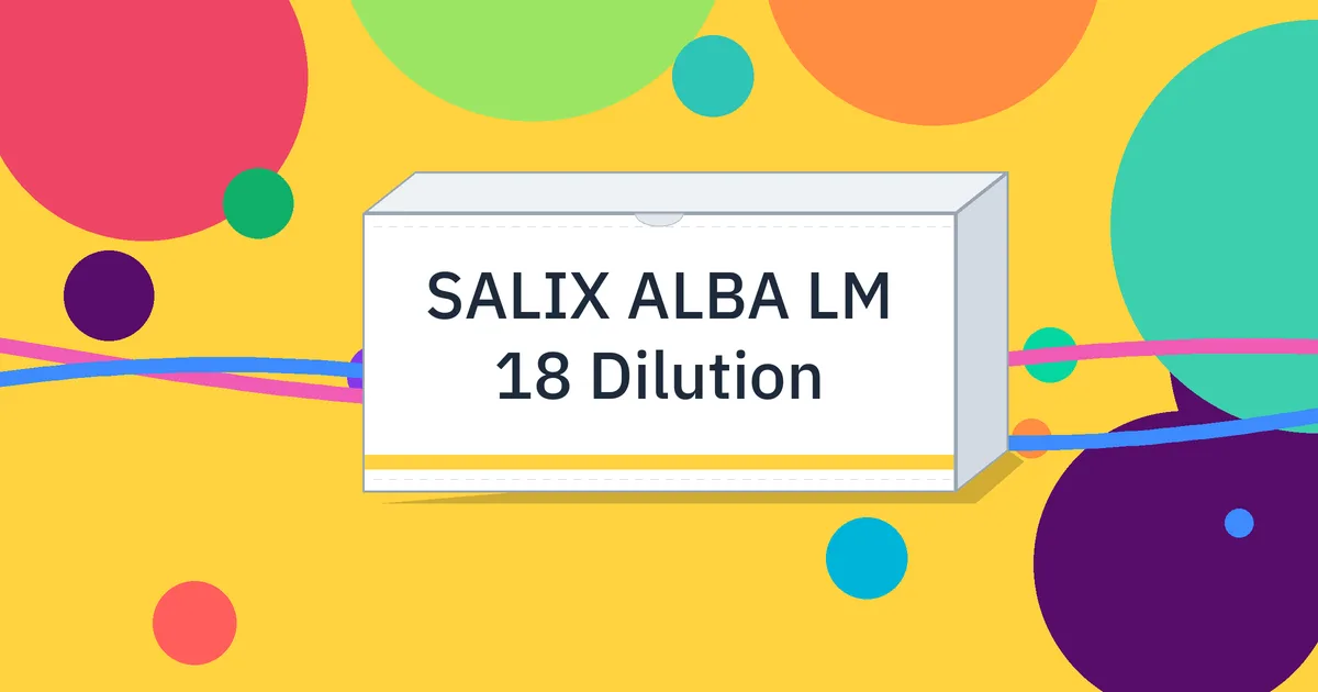 Symbolbild: Packung mit der Aufschrift SALIX ALBA LM 18 Dilution (PZN 13177711) – Verfügbarkeit und Bezug in Apotheken in Frankfurt am Main