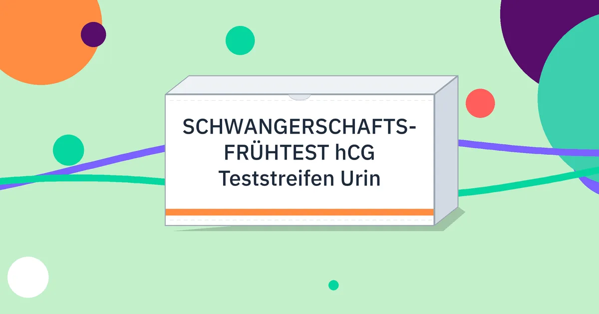 Symbolbild: Packung mit der Aufschrift SCHWANGERSCHAFTS-FRÜHTEST hCG Teststreifen Urin (PZN 04023647) – Verfügbarkeit und Bezug in Apotheken in Frankfurt am Main