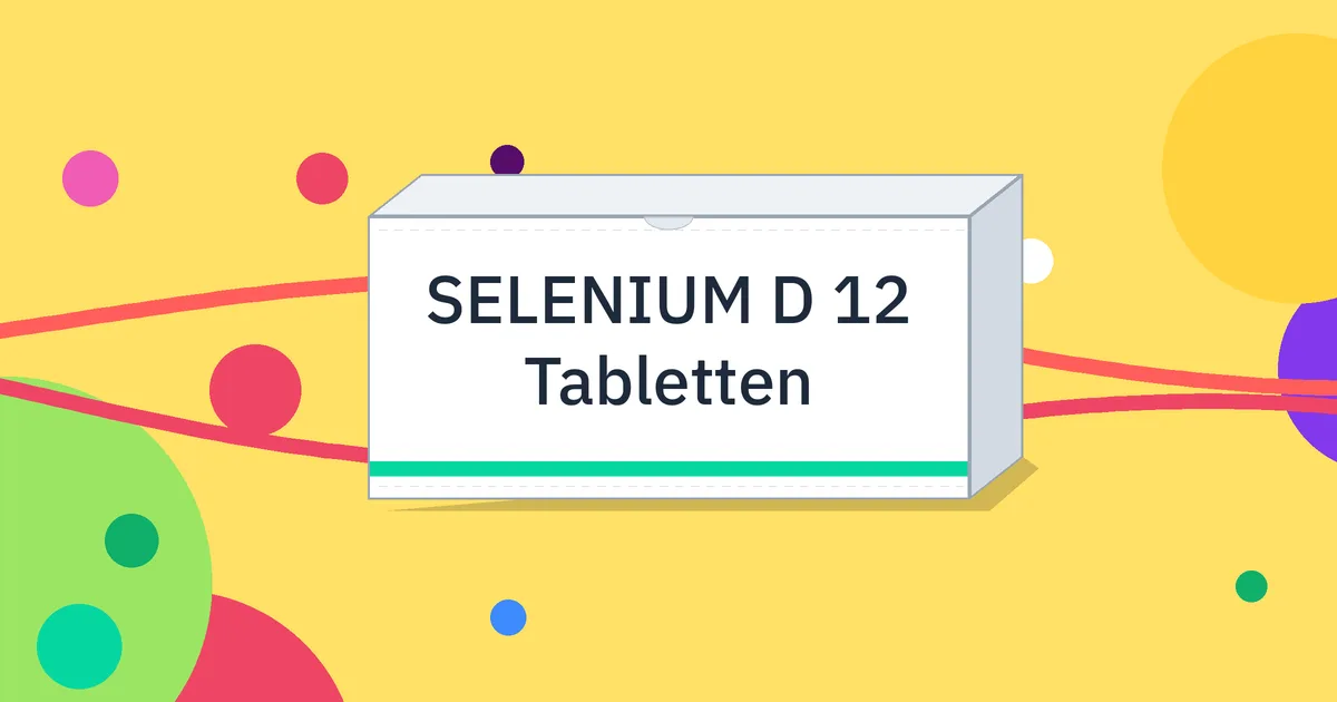 Symbolbild: Packung mit der Aufschrift SELENIUM D 12 Tabletten (PZN 02105766) – Verfügbarkeit und Bezug in Apotheken in Frankfurt am Main