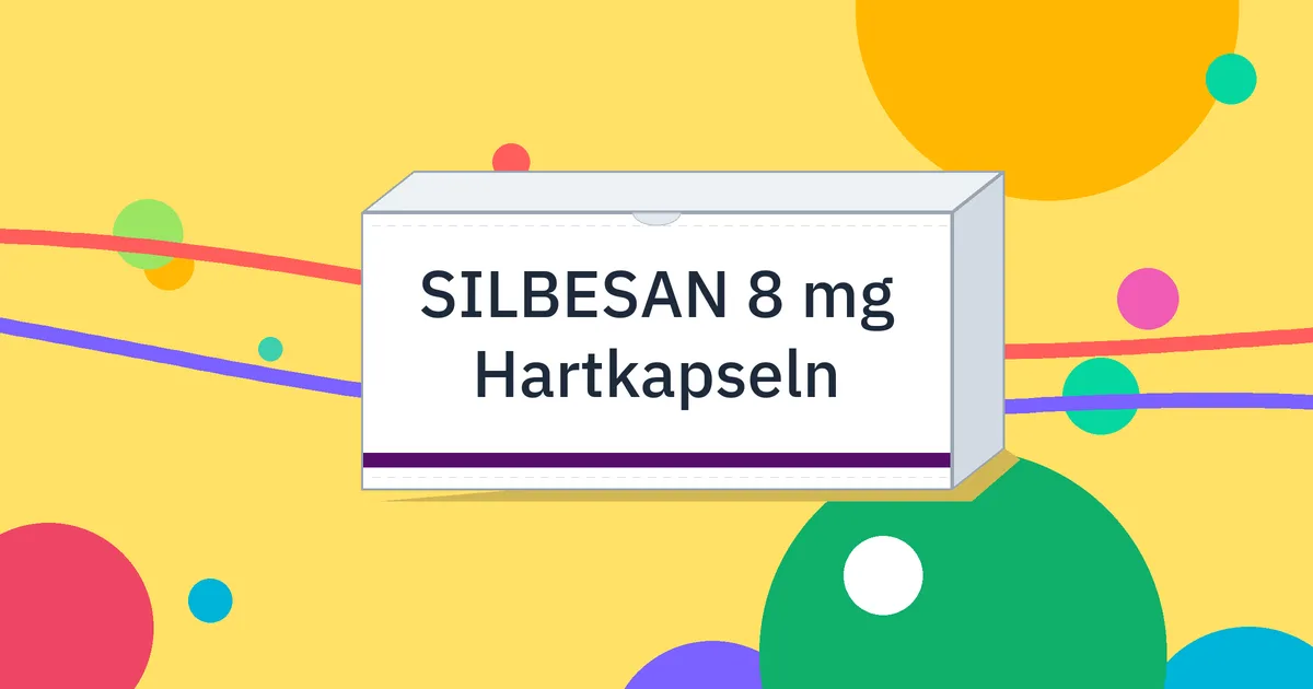 Symbolbild: Packung mit der Aufschrift SILBESAN 8 mg Hartkapseln (PZN 16205997) – Verfügbarkeit und Bezug in Apotheken in Frankfurt am Main