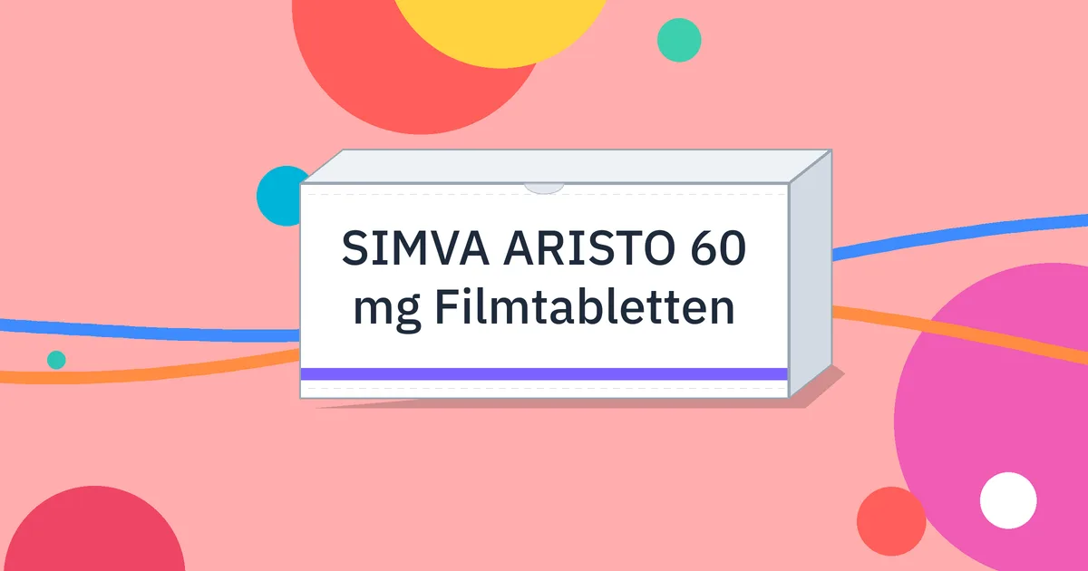 Symbolbild: Packung mit der Aufschrift SIMVA ARISTO 60 mg Filmtabletten (PZN 10144846) – Verfügbarkeit und Bezug in Apotheken in Frankfurt am Main