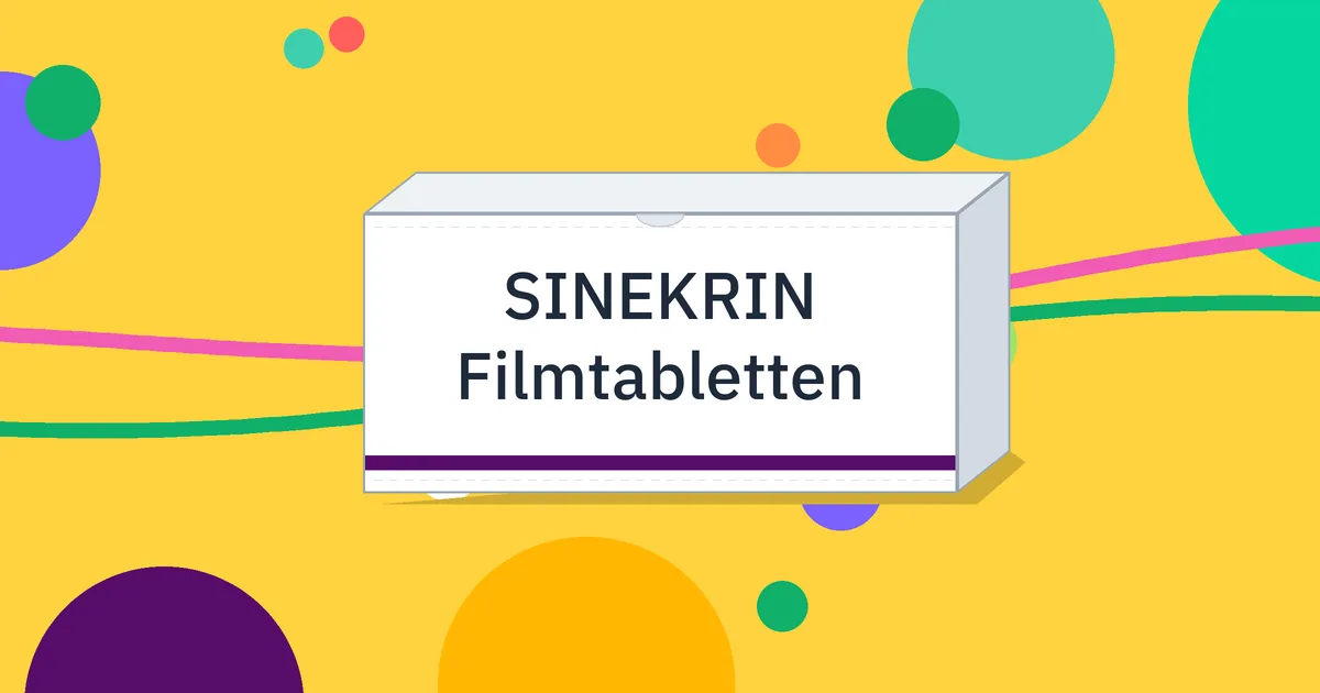 Symbolbild: Packung mit der Aufschrift SINEKRIN Filmtabletten (PZN 00150337) – Verfügbarkeit und Bezug in Apotheken in Frankfurt am Main