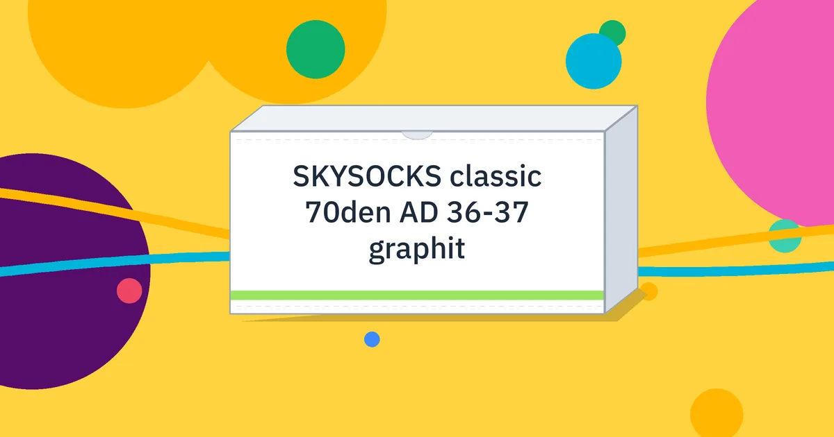 Symbolbild: Packung mit der Aufschrift SKYSOCKS classic 70den AD 36-37 graphit (PZN 18663899) – Verfügbarkeit und Bezug in Apotheken in Frankfurt am Main