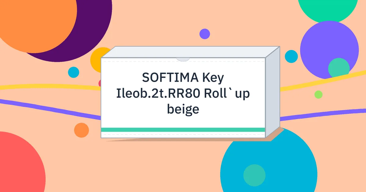 Symbolbild: Packung mit der Aufschrift SOFTIMA Key Ileob.2t.RR80 Roll`up beige (PZN 00117558) – Verfügbarkeit und Bezug in Apotheken in Frankfurt am Main