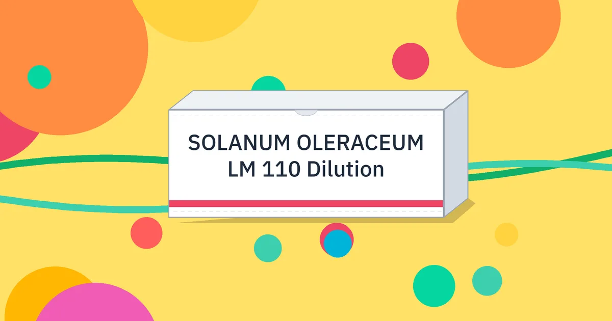 Symbolbild: Packung mit der Aufschrift SOLANUM OLERACEUM LM 110 Dilution (PZN 13193644) – Verfügbarkeit und Bezug in Apotheken in Frankfurt am Main