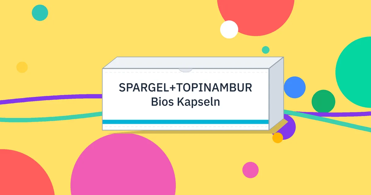 Symbolbild: Packung mit der Aufschrift SPARGEL+TOPINAMBUR Bios Kapseln (PZN 05995507) – Verfügbarkeit und Bezug in Apotheken in Frankfurt am Main