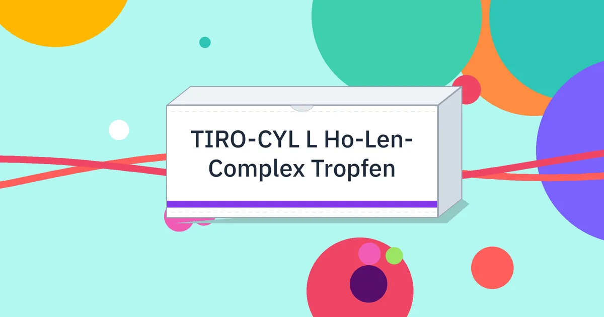 Symbolbild: Packung mit der Aufschrift TIRO-CYL L Ho-Len-Complex Tropfen (PZN 03395737) – Verfügbarkeit und Bezug in Apotheken in Frankfurt am Main
