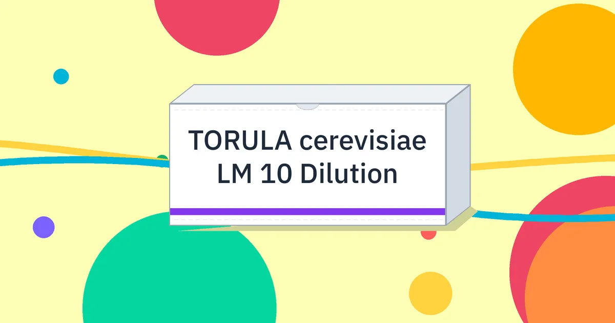 Symbolbild: Packung mit der Aufschrift TORULA cerevisiae LM 10 Dilution (PZN 13225717) – Verfügbarkeit und Bezug in Apotheken in Frankfurt am Main