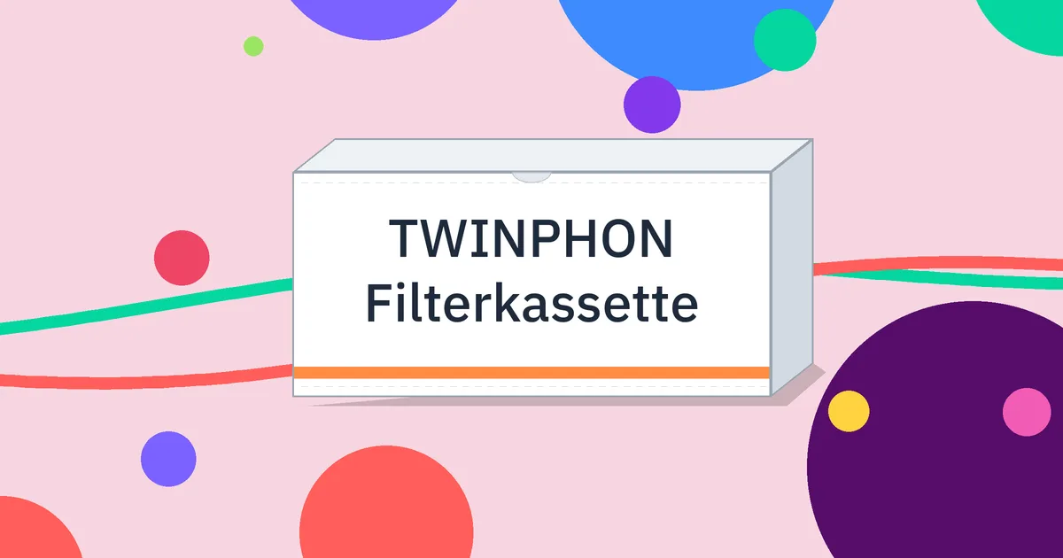Symbolbild: Packung mit der Aufschrift TWINPHON Filterkassette (PZN 16160332) – Verfügbarkeit und Bezug in Apotheken in Frankfurt am Main