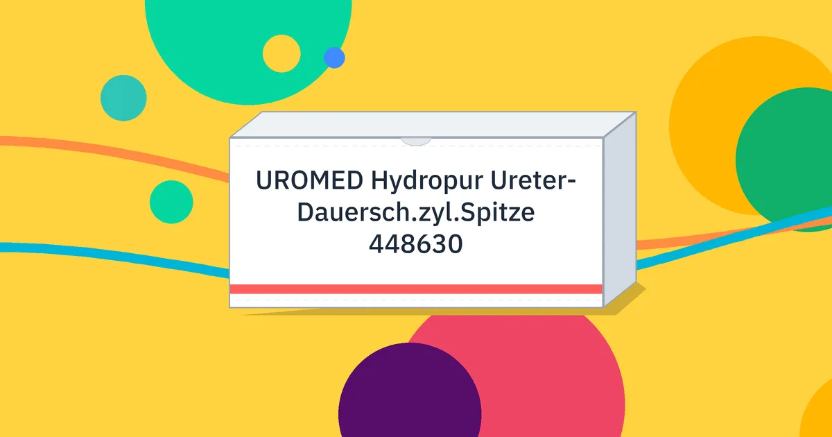 Symbolbild: Packung mit der Aufschrift UROMED Hydropur Ureter-Dauersch.zyl.Spitze 448630 (PZN 11371805) – Verfügbarkeit und Bezug in Apotheken in Frankfurt am Main