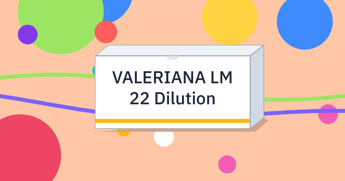 Symbolbild: Packung mit der Aufschrift VALERIANA LM 22 Dilution (PZN 13261877) – Verfügbarkeit und Bezug in Apotheken in Frankfurt am Main