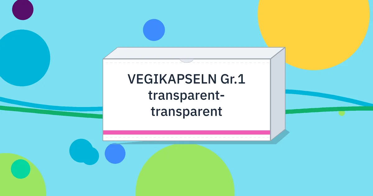 Symbolbild: Packung mit der Aufschrift VEGIKAPSELN Gr.1 transparent-transparent (PZN 17858170) – Verfügbarkeit und Bezug in Apotheken in Frankfurt am Main
