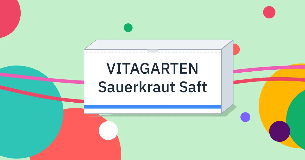 Symbolbild: Packung mit der Aufschrift VITAGARTEN Sauerkraut Saft (PZN 07221945) – Verfügbarkeit und Bezug in Apotheken in Frankfurt am Main