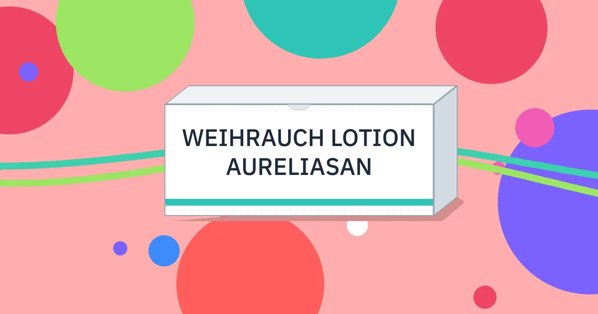Symbolbild: Packung mit der Aufschrift WEIHRAUCH LOTION AURELIASAN (PZN 09383273) – Verfügbarkeit und Bezug in Apotheken in Frankfurt am Main
