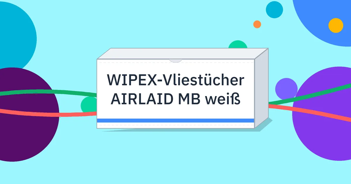 Symbolbild: Packung mit der Aufschrift WIPEX-Vliestücher AIRLAID MB weiß (PZN 14886444) – Verfügbarkeit und Bezug in Apotheken in Frankfurt am Main