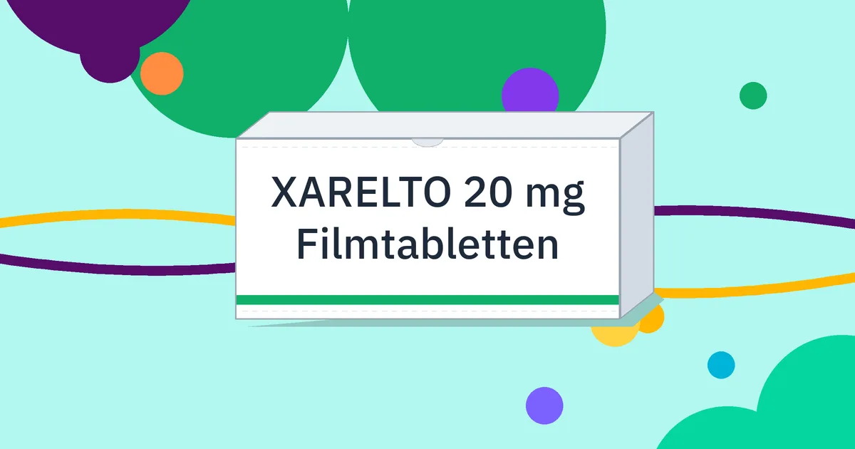 Symbolbild: Packung mit der Aufschrift XARELTO 20 mg Filmtabletten (PZN 13502507) – Verfügbarkeit und Bezug in Apotheken in Frankfurt am Main