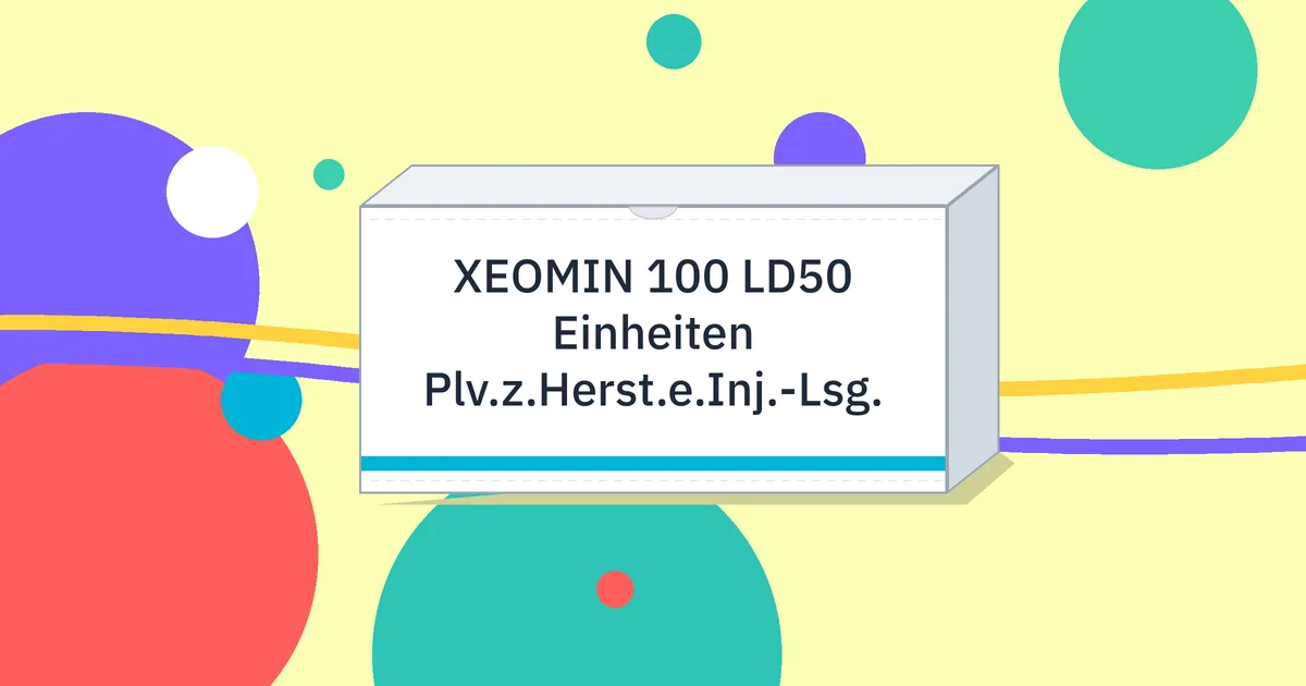Symbolbild: Packung mit der Aufschrift XEOMIN 100 LD50 Einheiten Plv.z.Herst.e.Inj.-Lsg. (PZN 13335216) – Verfügbarkeit und Bezug in Apotheken in Frankfurt am Main