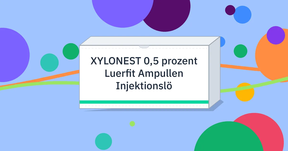 Symbolbild: Packung mit der Aufschrift XYLONEST 0,5 prozent Luerfit Ampullen Injektionslö (PZN 03431278) – Verfügbarkeit und Bezug in Apotheken in Frankfurt am Main