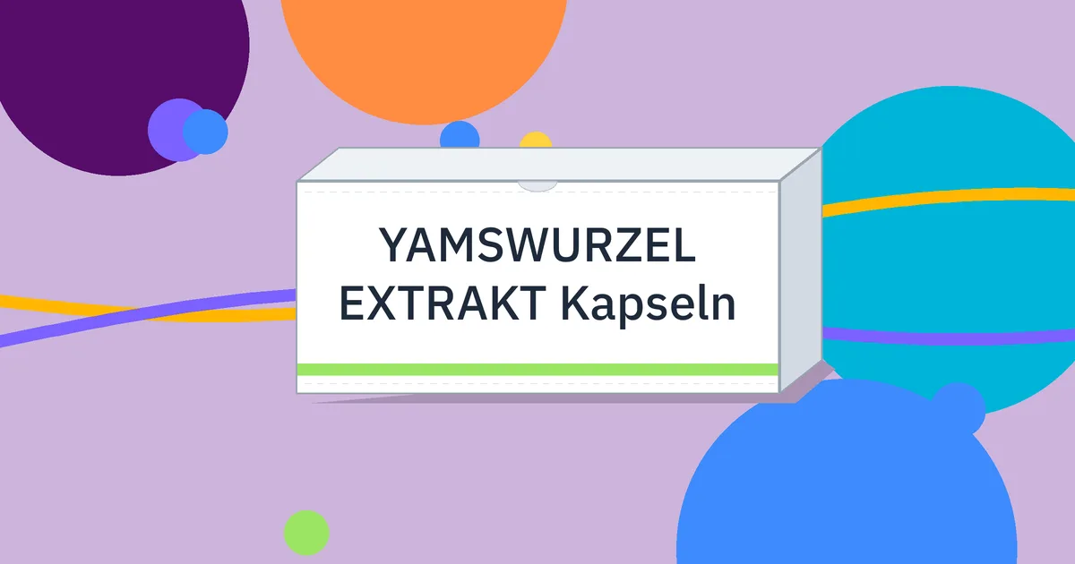 Symbolbild: Packung mit der Aufschrift YAMSWURZEL EXTRAKT Kapseln (PZN 10127902) – Verfügbarkeit und Bezug in Apotheken in Frankfurt am Main