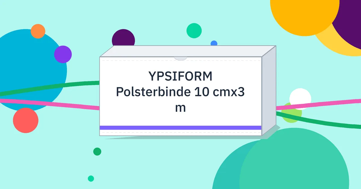 Symbolbild: Packung mit der Aufschrift YPSIFORM Polsterbinde 10 cmx3 m (PZN 06470020) – Verfügbarkeit und Bezug in Apotheken in Frankfurt am Main