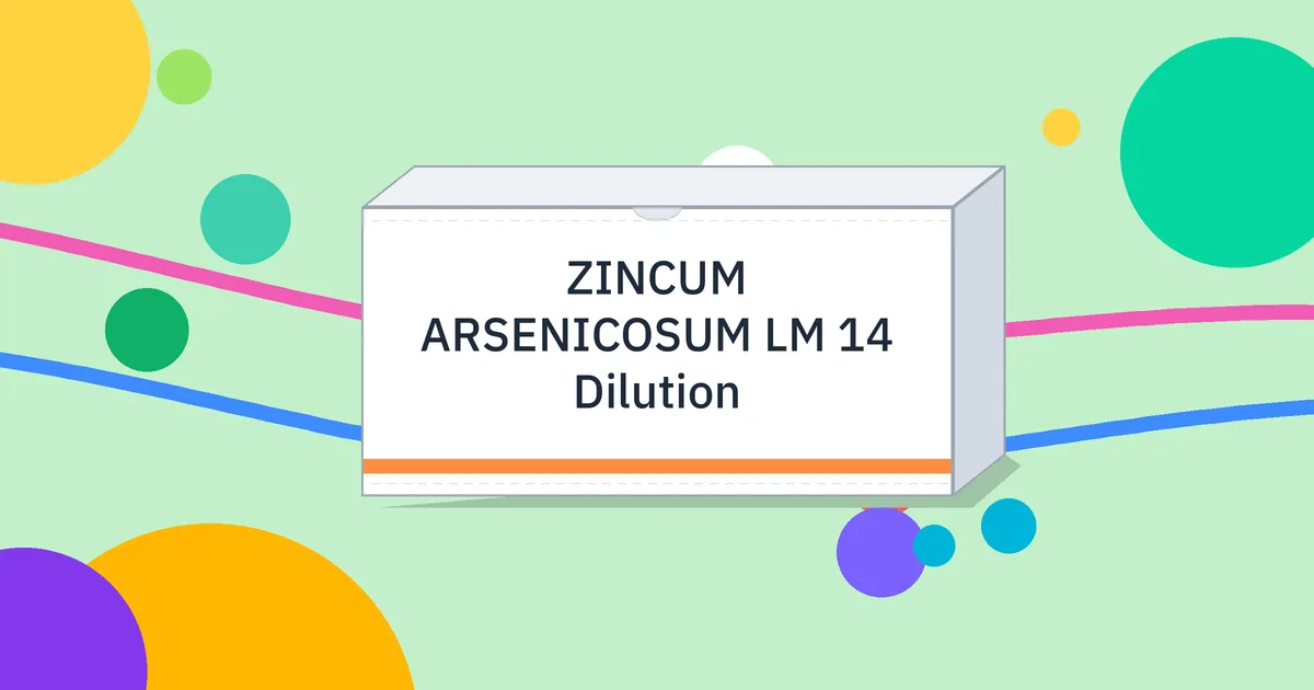 Symbolbild: Packung mit der Aufschrift ZINCUM ARSENICOSUM LM 14 Dilution (PZN 13290560) – Verfügbarkeit und Bezug in Apotheken in Frankfurt am Main