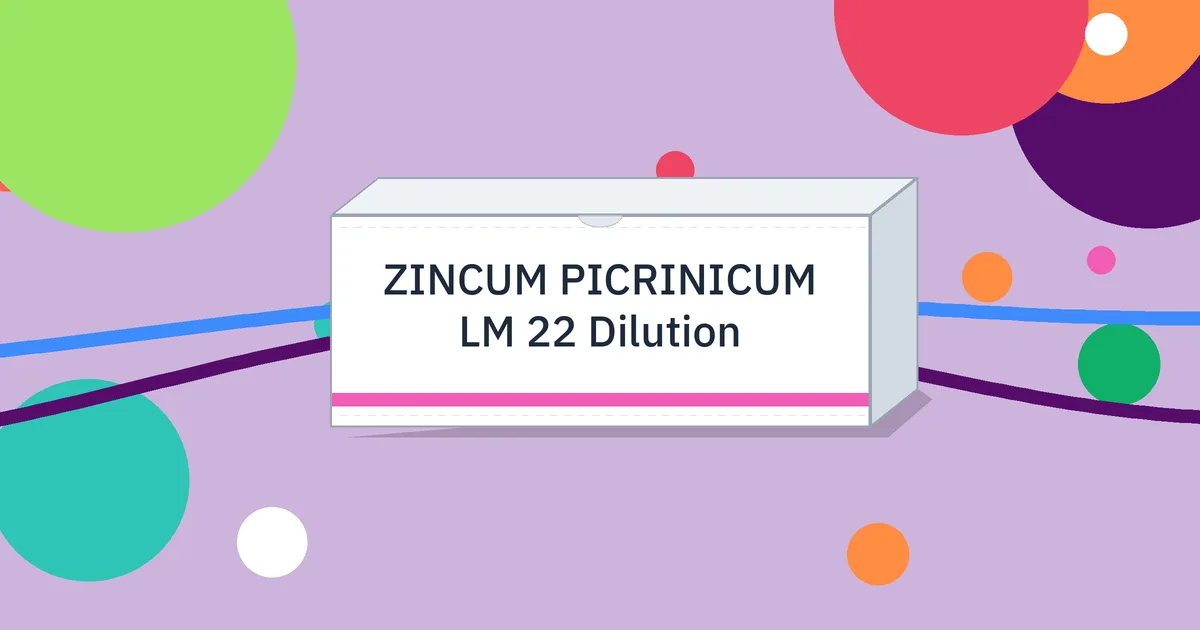 Symbolbild: Packung mit der Aufschrift ZINCUM PICRINICUM LM 22 Dilution (PZN 13298490) – Verfügbarkeit und Bezug in Apotheken in Frankfurt am Main