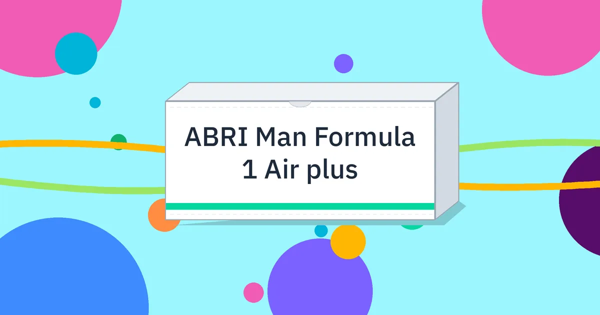 Symbolbild: Packung mit der Aufschrift ABRI Man Formula 1 Air plus (PZN 00083150) – Verfügbarkeit und Bezug in Apotheken in Frankfurt am Main