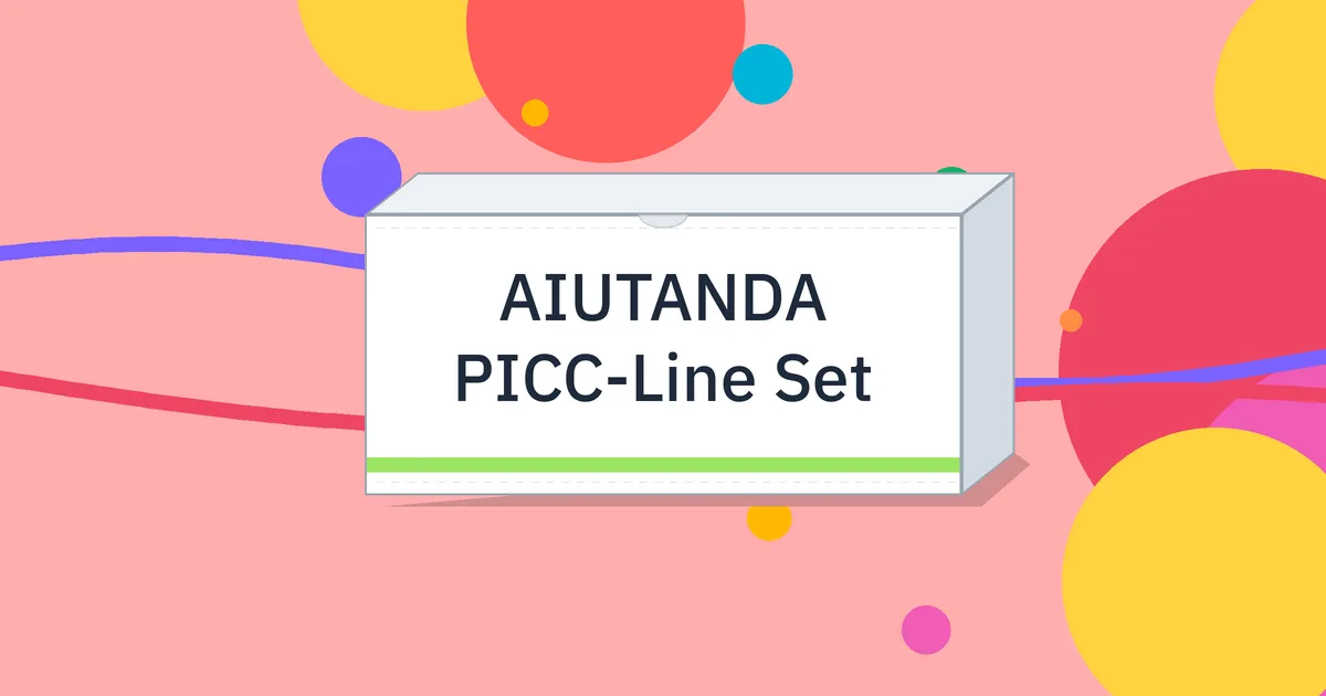 Symbolbild: Packung mit der Aufschrift AIUTANDA PICC-Line Set (PZN 19990324) – Verfügbarkeit und Bezug in Apotheken in Frankfurt am Main