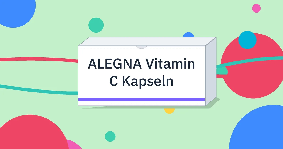 Symbolbild: Packung mit der Aufschrift ALEGNA Vitamin C Kapseln (PZN 16242745) – Verfügbarkeit und Bezug in Apotheken in Frankfurt am Main