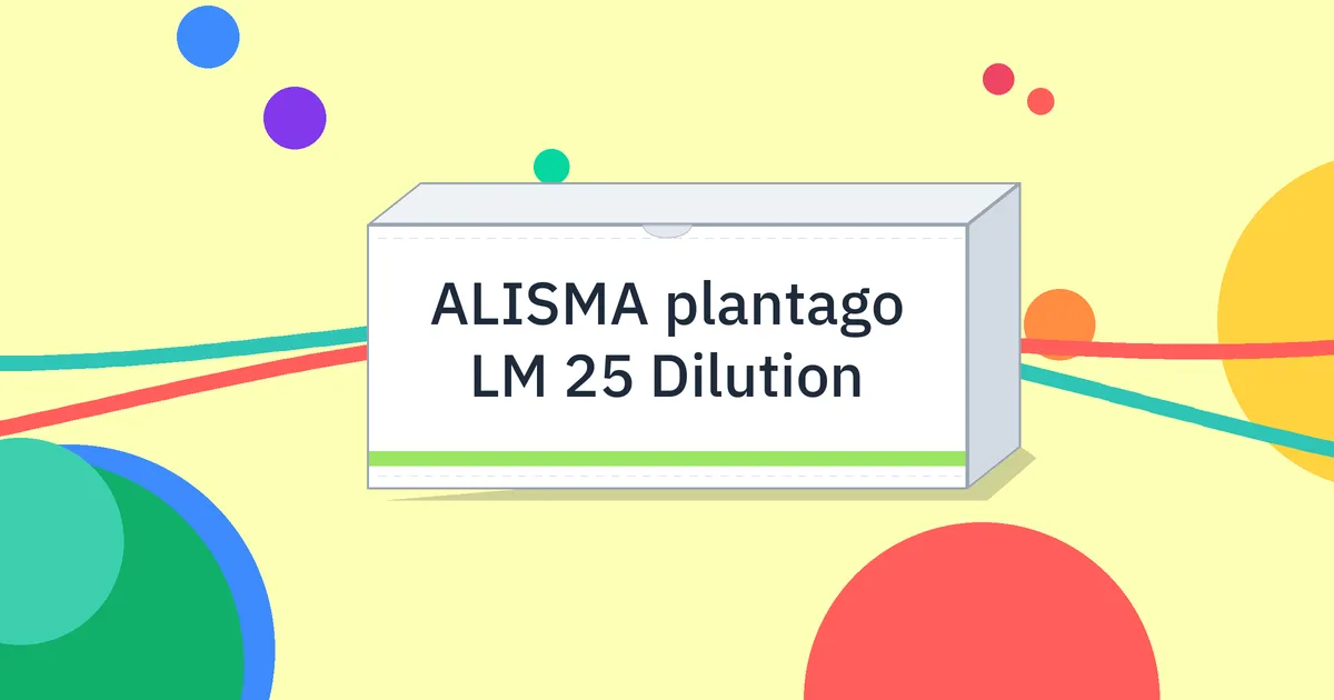 Symbolbild: Packung mit der Aufschrift ALISMA plantago LM 25 Dilution (PZN 13310771) – Verfügbarkeit und Bezug in Apotheken in Frankfurt am Main