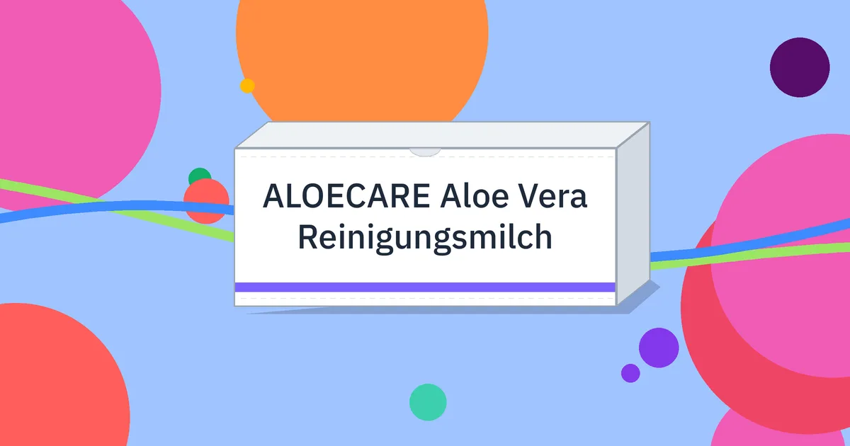 Symbolbild: Packung mit der Aufschrift ALOECARE Aloe Vera Reinigungsmilch (PZN 20003271) – Verfügbarkeit und Bezug in Apotheken in Frankfurt am Main