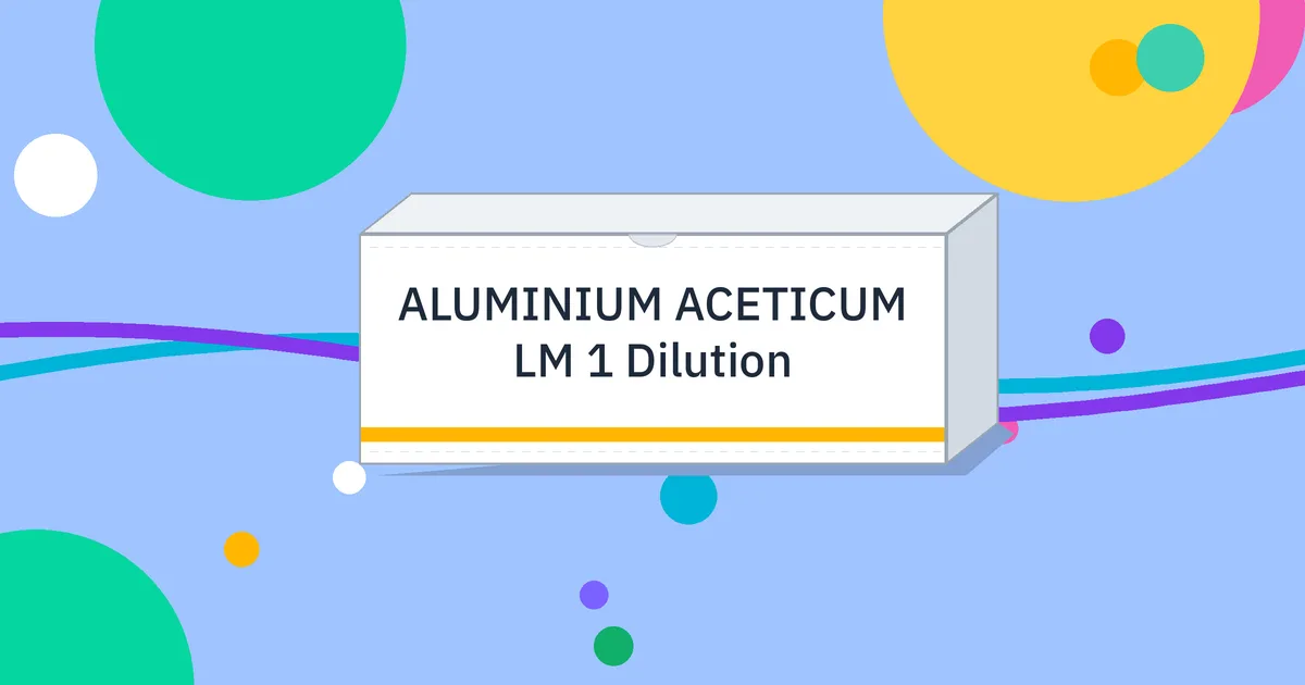 Symbolbild: Packung mit der Aufschrift ALUMINIUM ACETICUM LM 1 Dilution (PZN 13316093) – Verfügbarkeit und Bezug in Apotheken in Frankfurt am Main