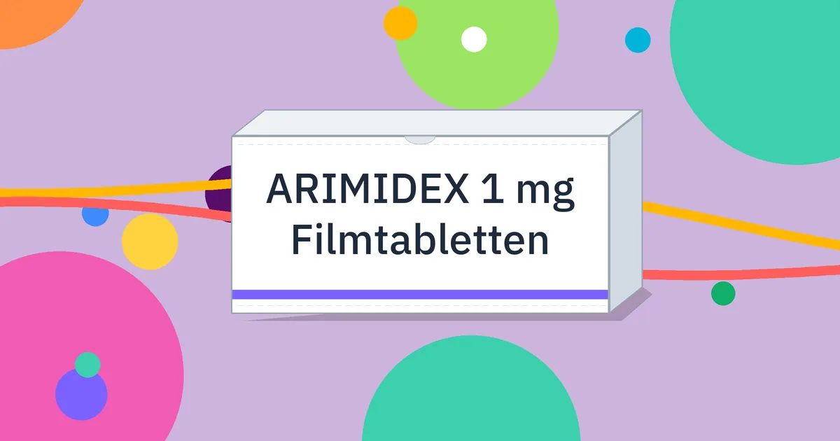 Symbolbild: Packung mit der Aufschrift ARIMIDEX 1 mg Filmtabletten (PZN 20167877) – Verfügbarkeit und Bezug in Apotheken in Frankfurt am Main