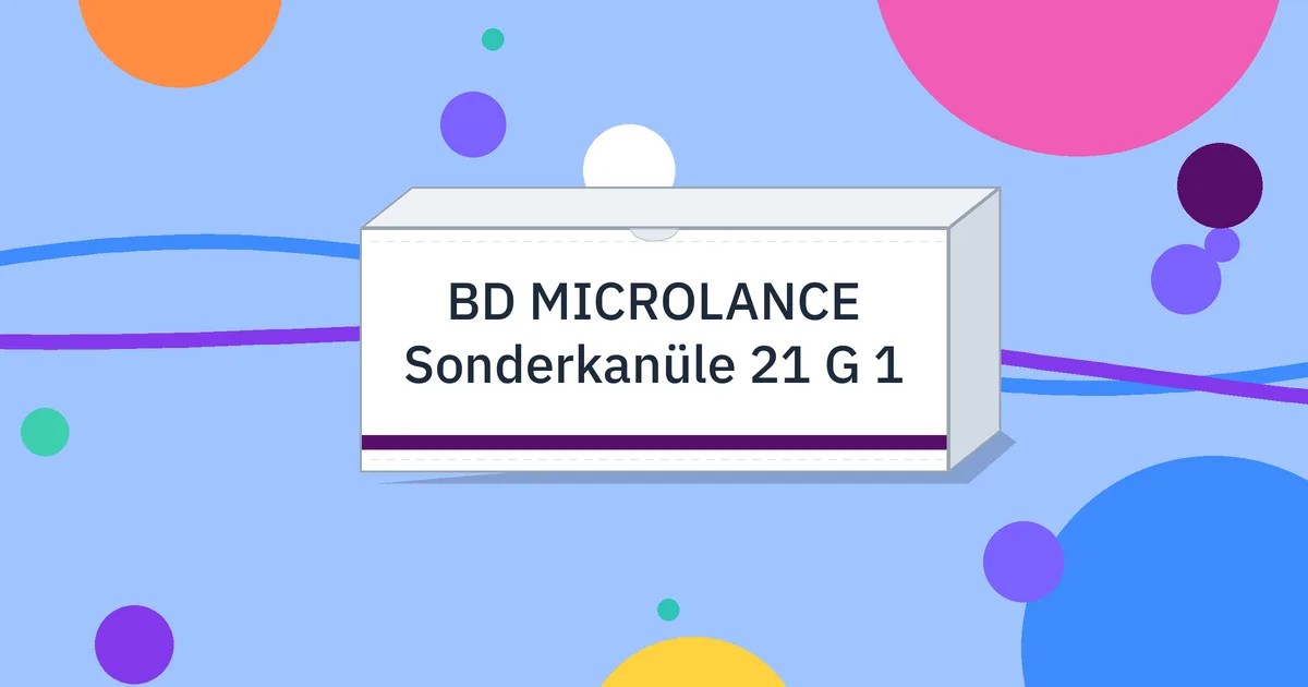 Symbolbild: Packung mit der Aufschrift BD MICROLANCE Sonderkanüle 21 G 1 (PZN 07664080) – Verfügbarkeit und Bezug in Apotheken in Frankfurt am Main