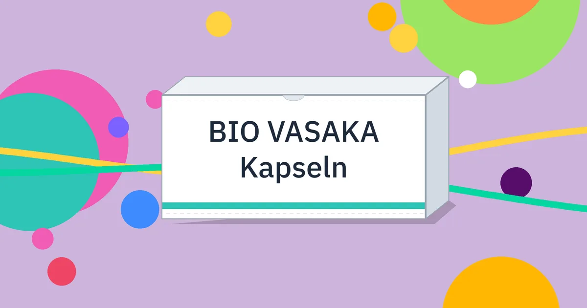 Symbolbild: Packung mit der Aufschrift BIO VASAKA Kapseln (PZN 16707411) – Verfügbarkeit und Bezug in Apotheken in Frankfurt am Main
