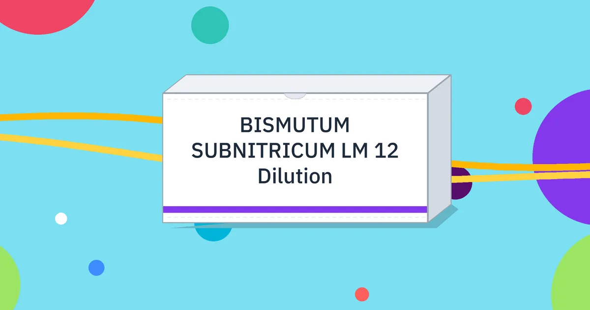 Symbolbild: Packung mit der Aufschrift BISMUTUM SUBNITRICUM LM 12 Dilution (PZN 13388632) – Verfügbarkeit und Bezug in Apotheken in Frankfurt am Main