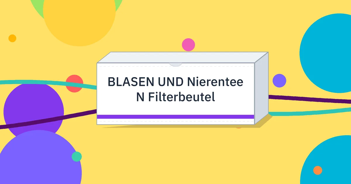 Symbolbild: Packung mit der Aufschrift BLASEN UND Nierentee N Filterbeutel (PZN 09731627) – Verfügbarkeit und Bezug in Apotheken in Frankfurt am Main