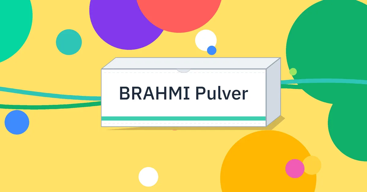 Symbolbild: Packung mit der Aufschrift BRAHMI Pulver (PZN 17951774) – Verfügbarkeit und Bezug in Apotheken in Frankfurt am Main